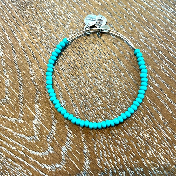 Alex and Ani | Jewelry | Alex And Ani Turquoise Blue Bead Bracelet ...